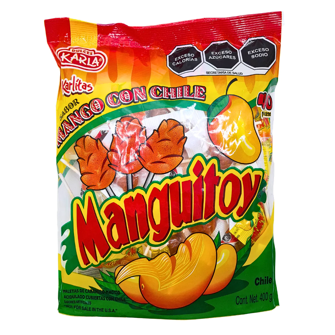 Manguitoy bolsa de 40 paleta mango enchilada | Antojitosimportados