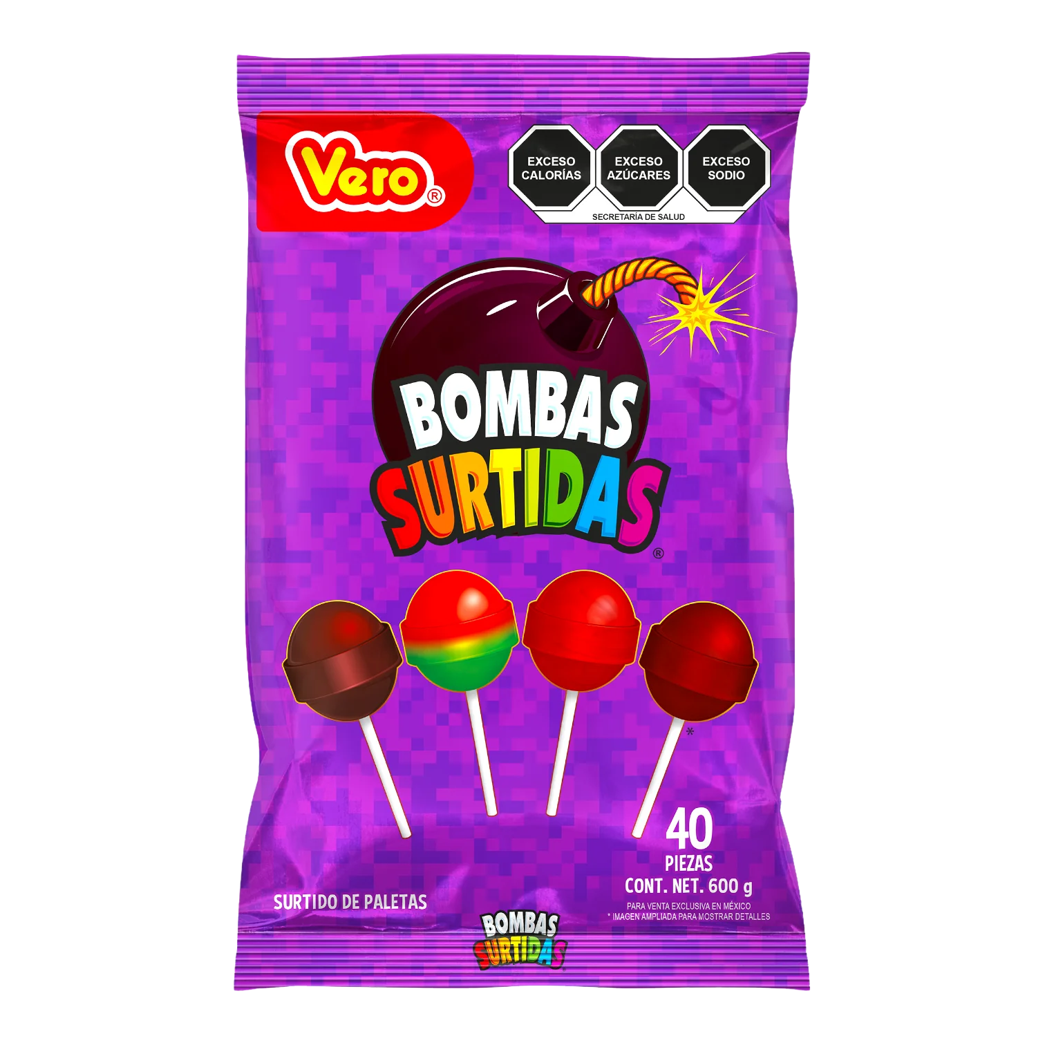 Bomba surtida bolsa con 40 pzs | Antojitosimportados