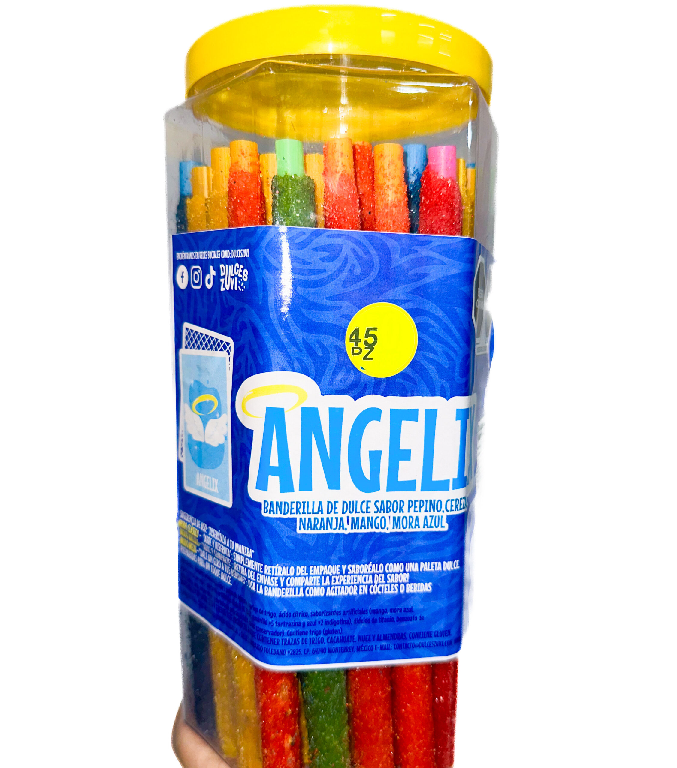 Super Pajilla Dulces 45 pzs Tambo ZUVI ANGELIX | Antojitosimportados